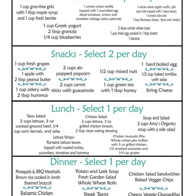 Free Meal Plans