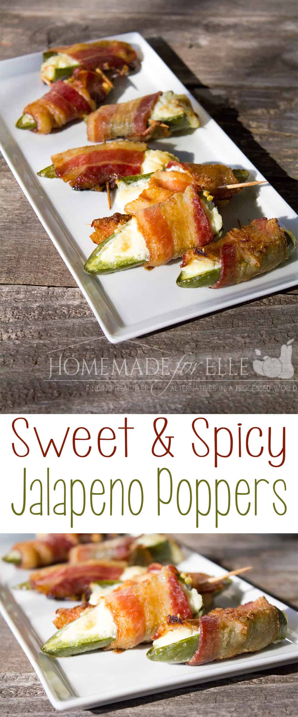 sweet and spicy jalapeno poppers